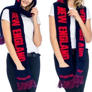Hooded Scarf | Accessories | Unisex New England Football Scarf With ...